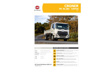 Croner Tipper Spec Sheet | UD Trucks